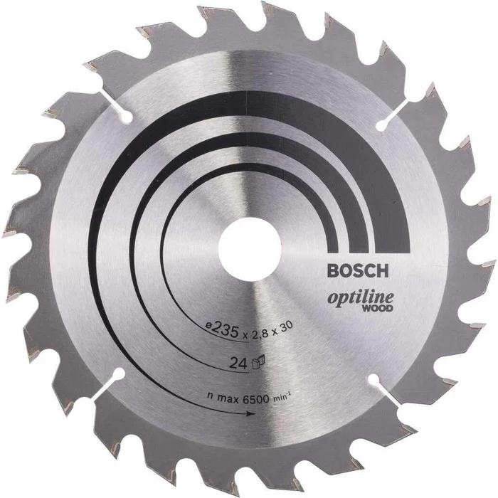 Bosch list kružne testere Optiline Wood Fi 235 x 30/25 x 2,8 mm, 24 zuba (2608640725)