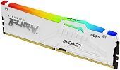 Kingston - DDR5 32GB 6000MHz CL40 DIMM [FURY Beast] White RGB XMP