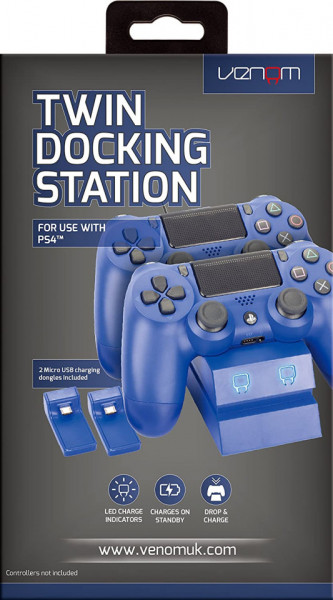 Venom Twin Docking Station PS4 blue