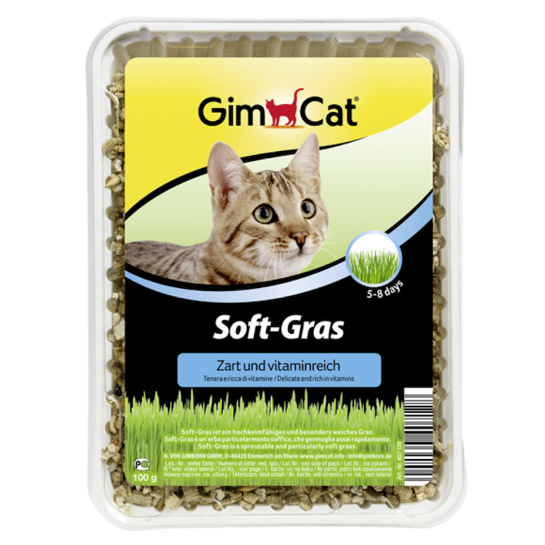 Gimcat Soft-Gras - nežna trava za mačke 100g