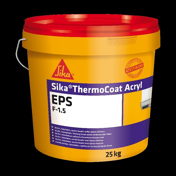 Sika ThermoCoat Acryl EPS R-2 mm Zaribani 25 kg,Beli