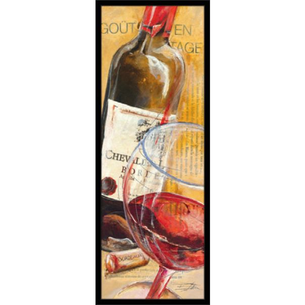 DELTA LINEA Uramljena slika Grand Cru vino 30x70 cm