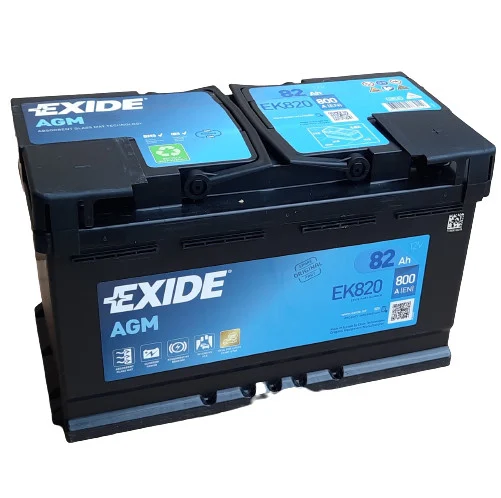 Exide Start&Stop AGM Radial EK820 12V 82Ah