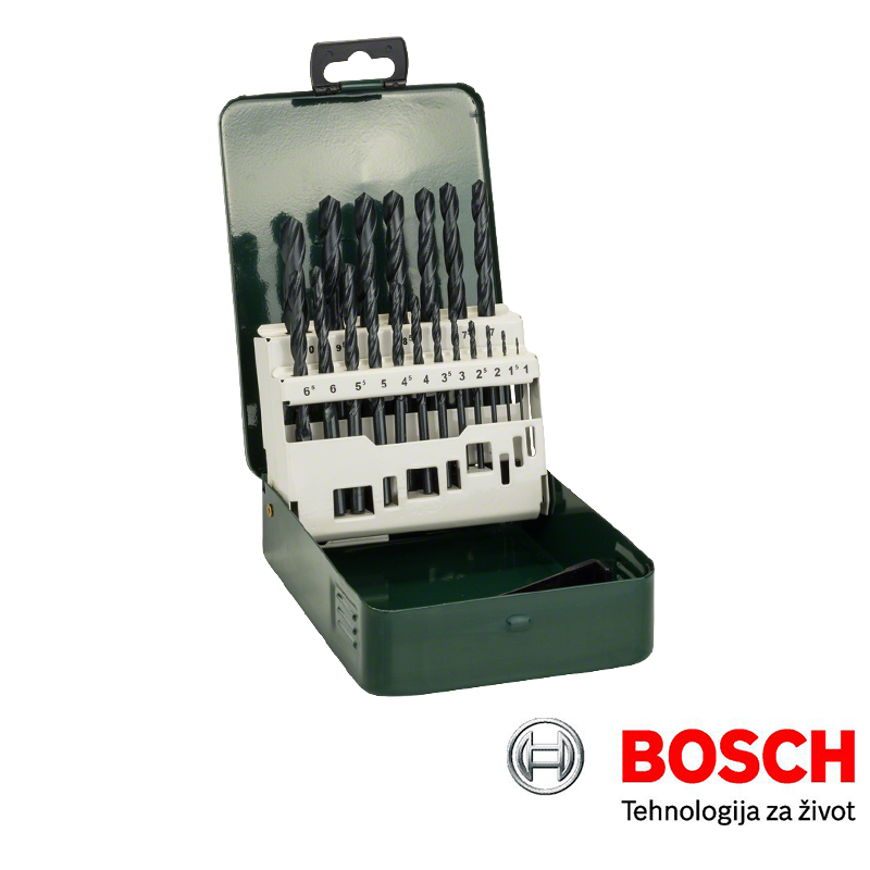 BOSCH® 19-delni set burgija za metal HSS-R