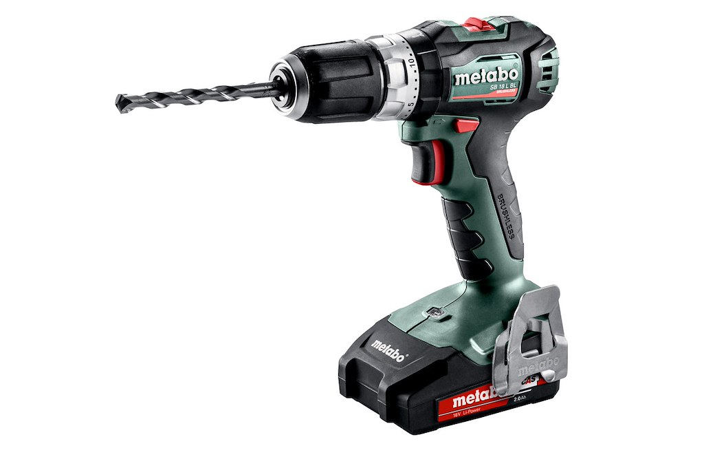 METABO® Aku. zavrtač/bušilica SB 18 L BL (2×2.0Ah Li-Power), bez četkica