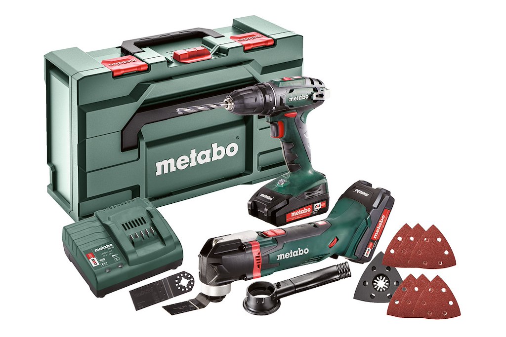 METABO® Akumulatorski COMBO SET 2.6.1 18 V – BS 18 + MT 18 LTX; 2×2,0 Ah