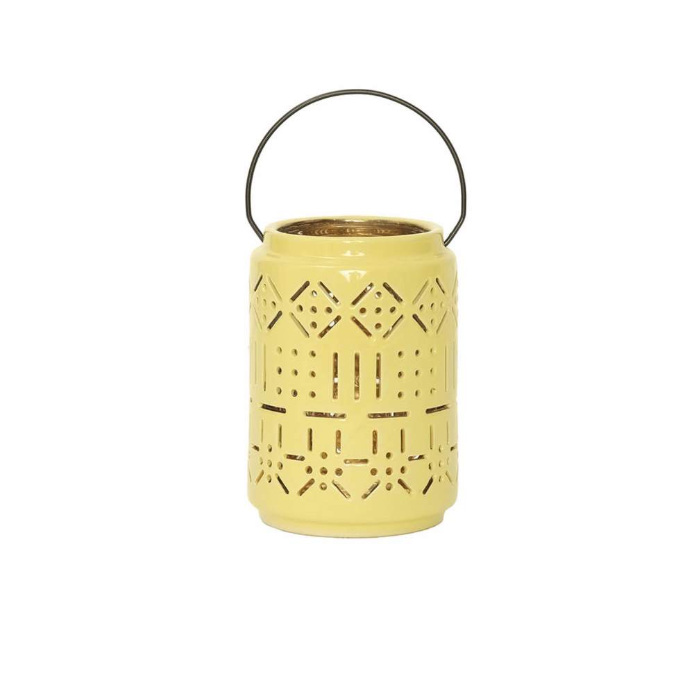 Karaca Home Joyful Lantern Yellow 16 cm