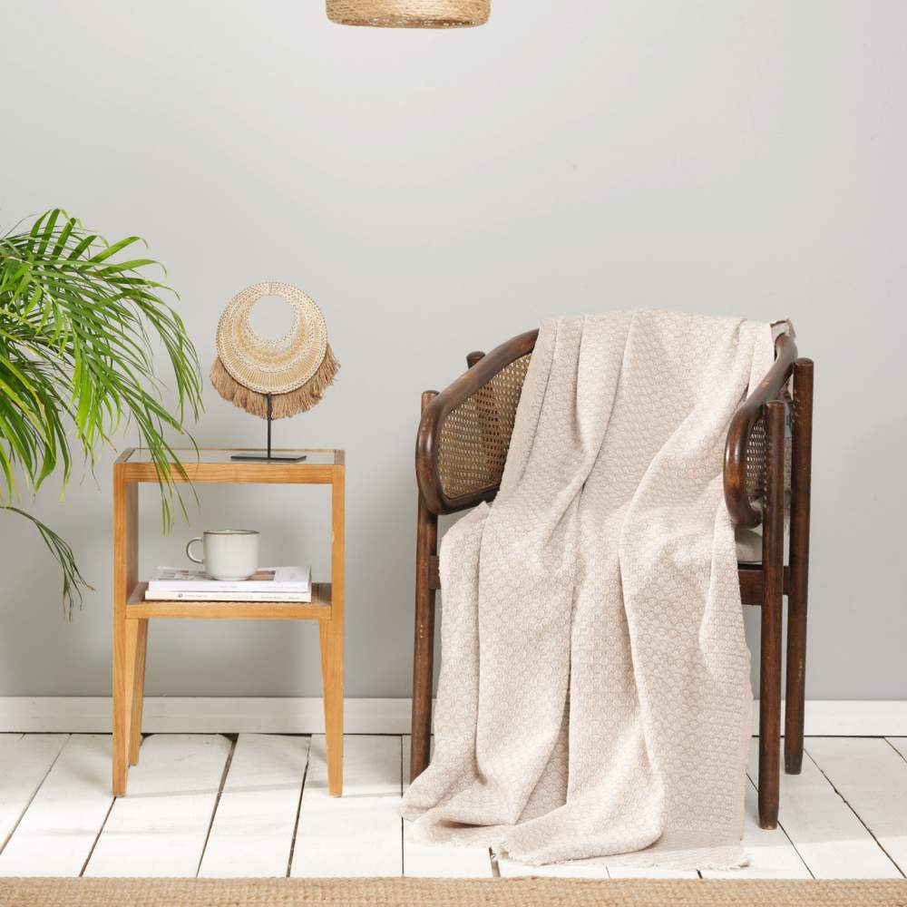Karaca Home Bety Beige Throw 130 cm x 170 cm