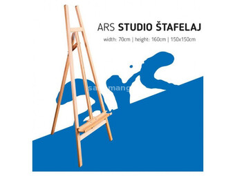 Štafelaj studio 70x160cm/150x150cm