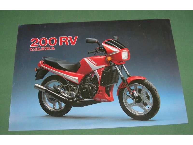 Gilera 200 RV, moto-reklama
