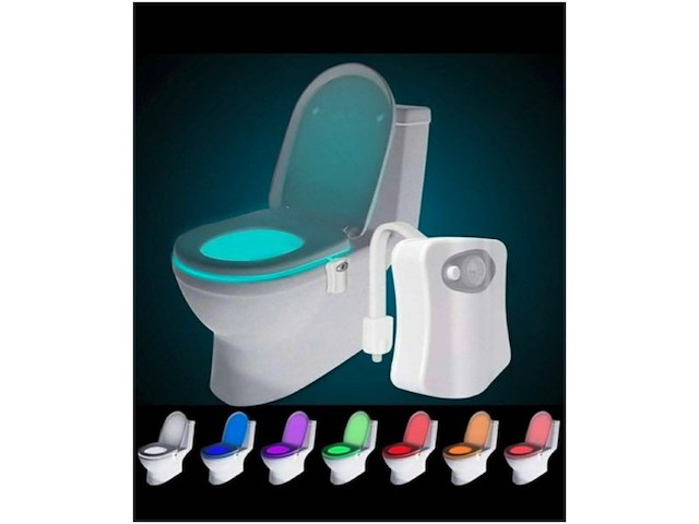 LED svetlo sa senzorom za WC šolju - 8 boja