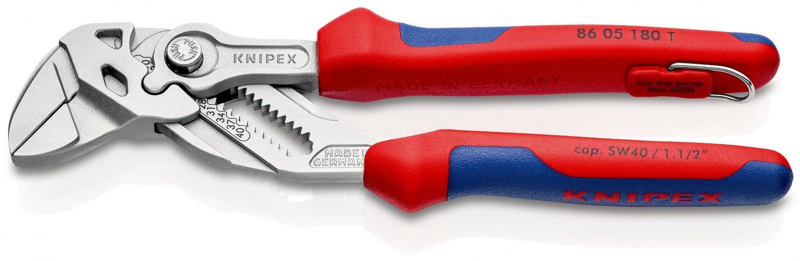 Knipex klešta ključ 180mm sa mogućnošću kačenja 86 05 180 T