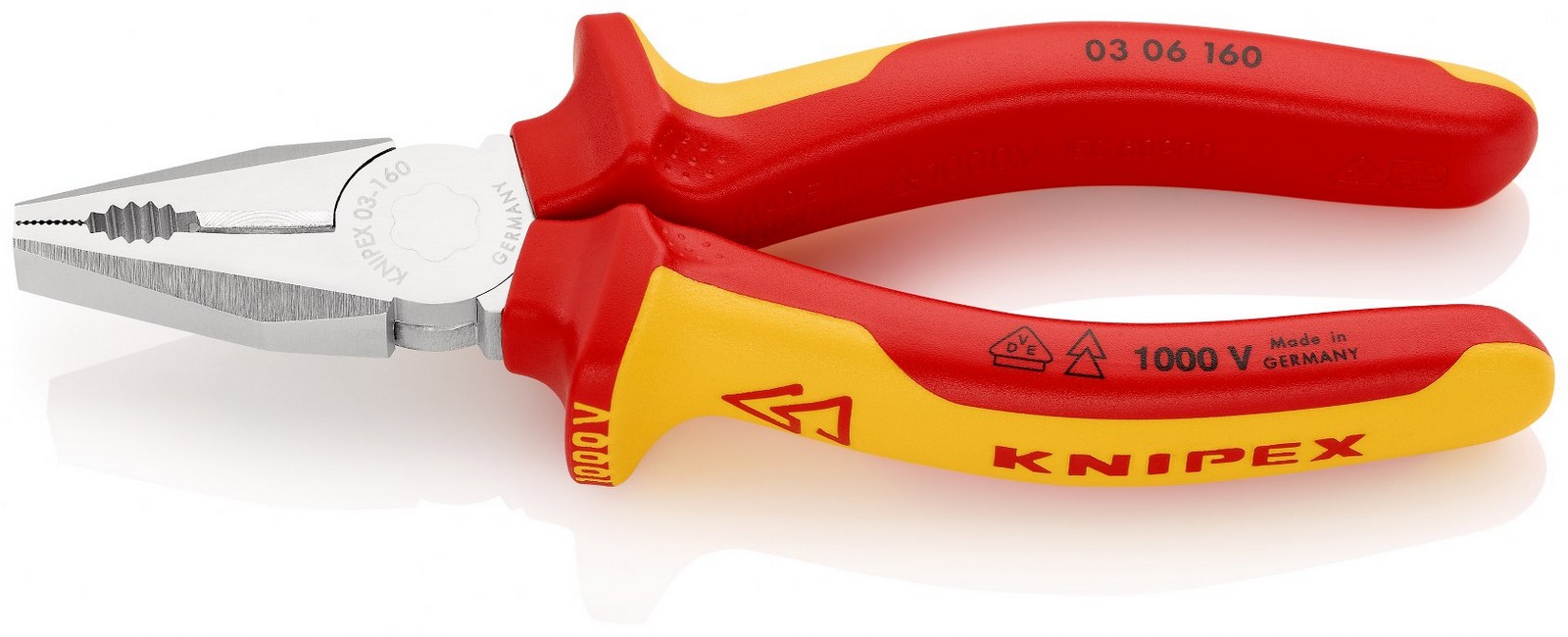 Knipex klešta kombinovana izolovana 1000V VDE 160mm 03 06 160