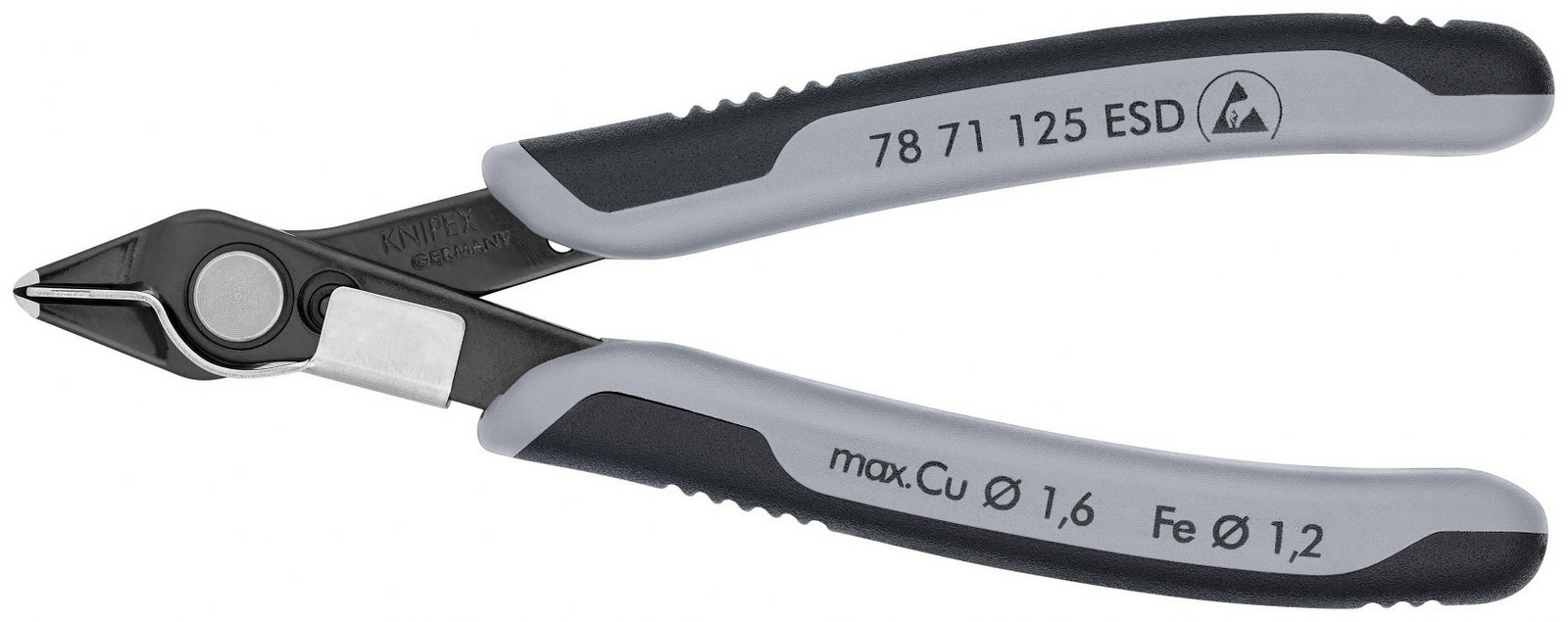 Knipex Super Knips® sečice elektroničarske sa stezaljkom ESD 125mm 78 71 125 ESD