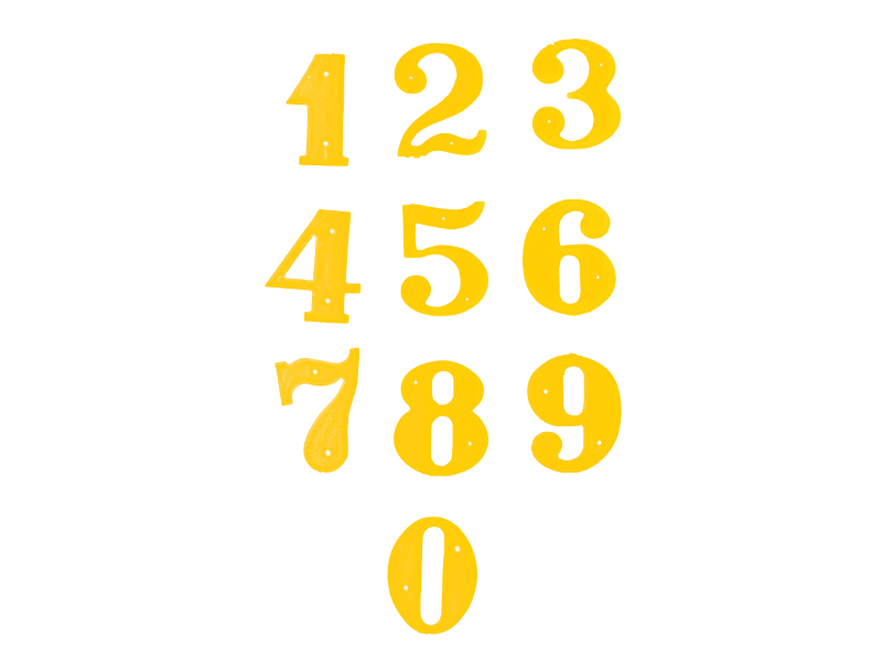 Brojevi za košnice 0-9