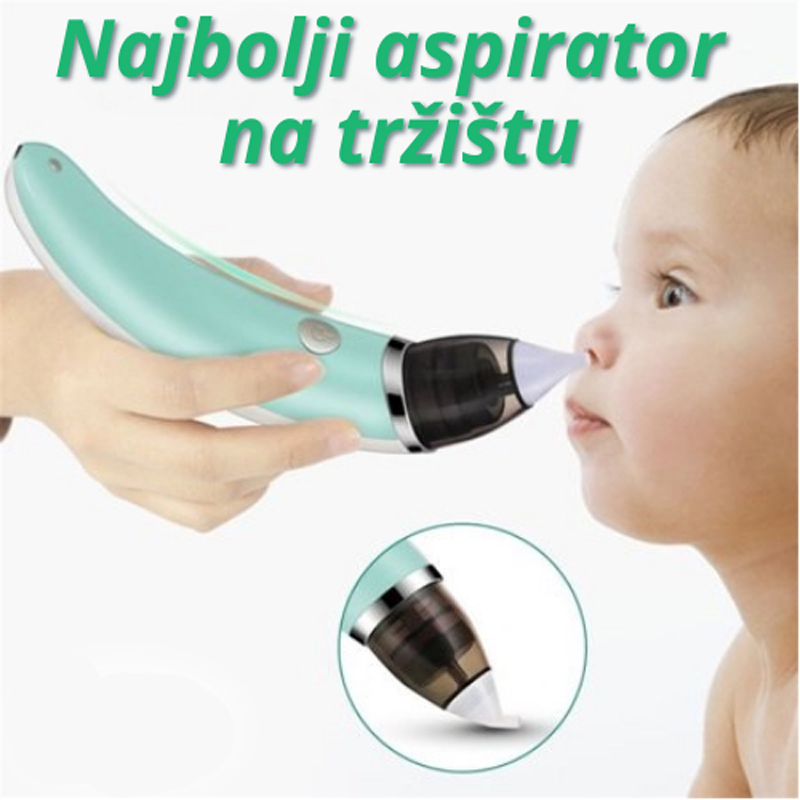 Električni VAKUM aspirator za nos i uši za bebe