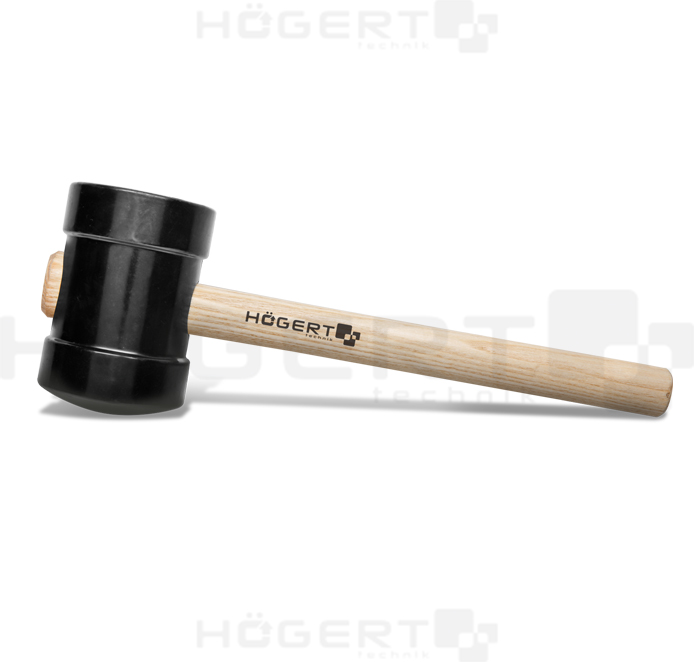 Hogert HT3B042 čekić gumeni, 560 g, drvena drška