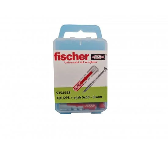 Fischer Tipl DP 8 + vijak 5x50mm 8kom