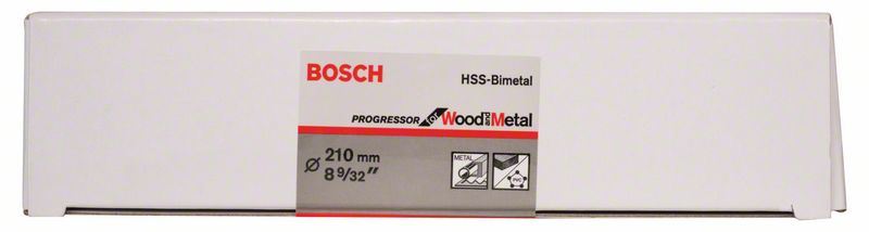 Testera za otvore HSS-bimetal za standardne adaptere Bosch 2608584842, 210 mm, 6 9/32"