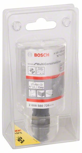 Testera za otvore Speed for Multi Construction Bosch 2608580726, 19 mm, 3/4"
