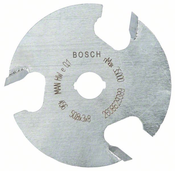 Pločasto glodalo za žlebove Bosch 2608629389, 8 mm, D1 50,8 mm, L 3 mm, G 8 mm