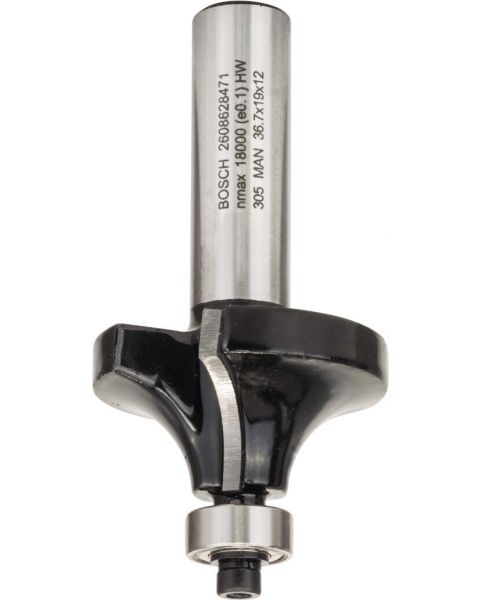 Bosch glodala za zaobljavanje 12 mm, R1 12 mm, L 19 mm, G 70 mm - 2608628471