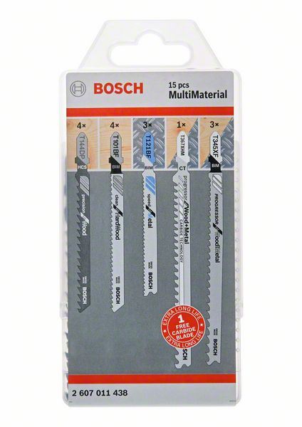 JSB Multi Material komplet, 15 delova Bosch 2607011438