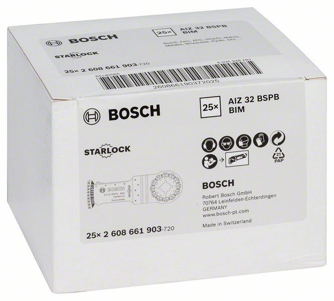 BIM list testere za uranjanje AIZ 32 BSPB Hard Wood Bosch 2608661903, 50 x 32 mm