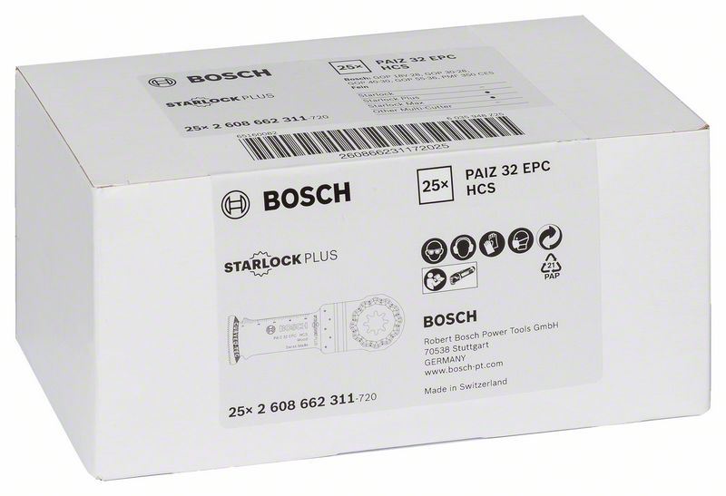 HCS list testere za uranjanje PAIZ 32 EPC Wood Bosch 2608662311, 60 x 32 mm