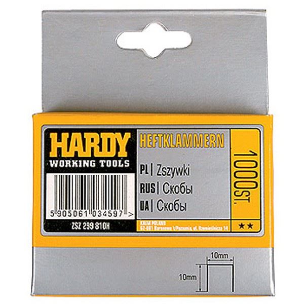 Municija za heftalicu 10x12x1,2m, 1000 kom, Hardy