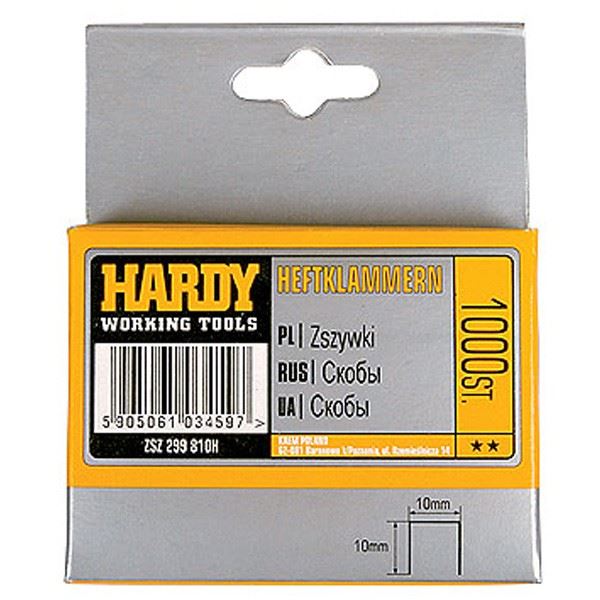 Municija za heftalicu 10x8x1,2m, 1000 kom, Hardy