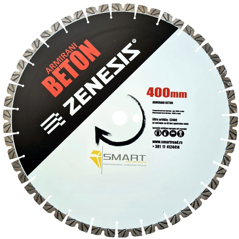 Zenesis EZ400 Dijamantski disk Zenesis 400mm – beton