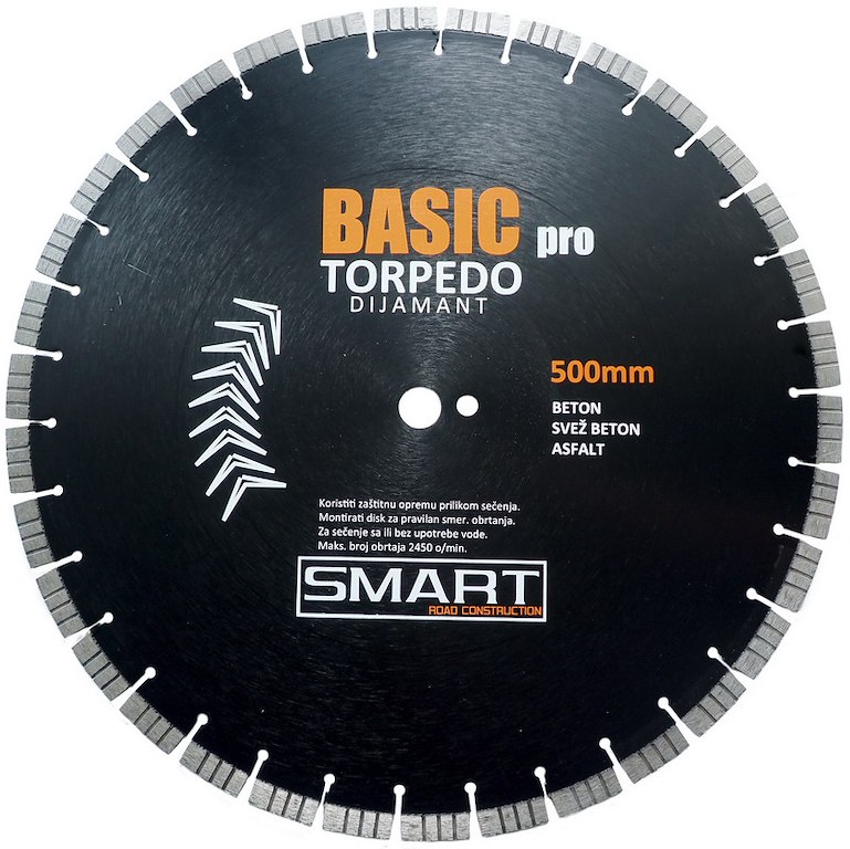 Torpedo ET500EKOT Dijamantski disk Basic Combo Pro 500mm beton/asfalt