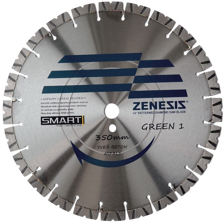 Zenesis EZ350POD Dijamantski disk Zenesis 350mm – svež beton Pro