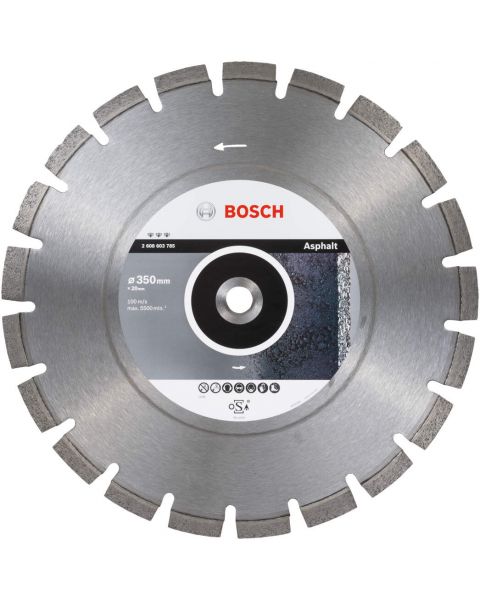 Bosch dijamantska rezna ploča Best for Asphalt 350 x 20,00 x 3,2 x 12 mm - 2608603785