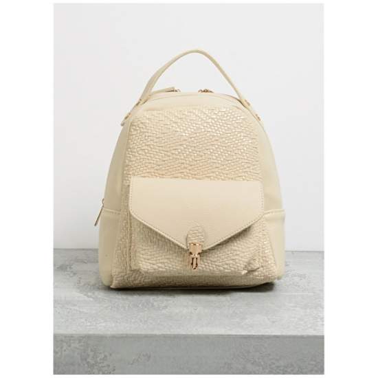 Factory Beige Women's 21x22x15 Backpack WITH-OZY