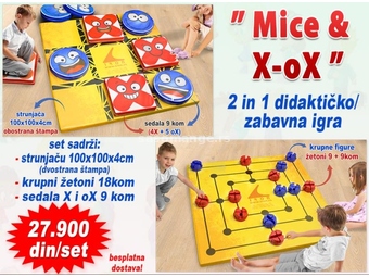 Didaktičke i društvene igre velike /Mice &amp; X-oX/ 2 in1