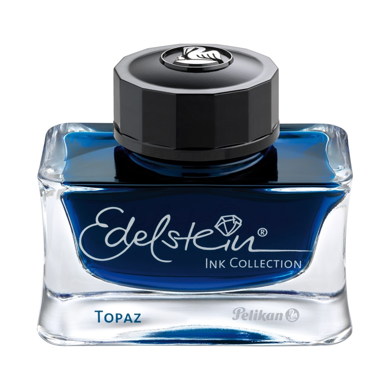 Tinta za nalivpero bočica 50ml Edelstein Pelikan 339382 tirkizno plava (topaz)