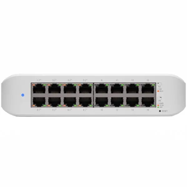UniFi Desktop 16Port Gigabit Switch with PoE ( USW-LITE-16-POE-EU )