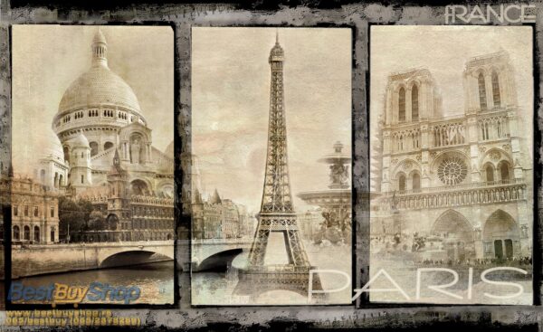254×184 City (Paris Monuments) – Pariz – Francuska – France – 3D fototapeta zidni mural foto tapeta