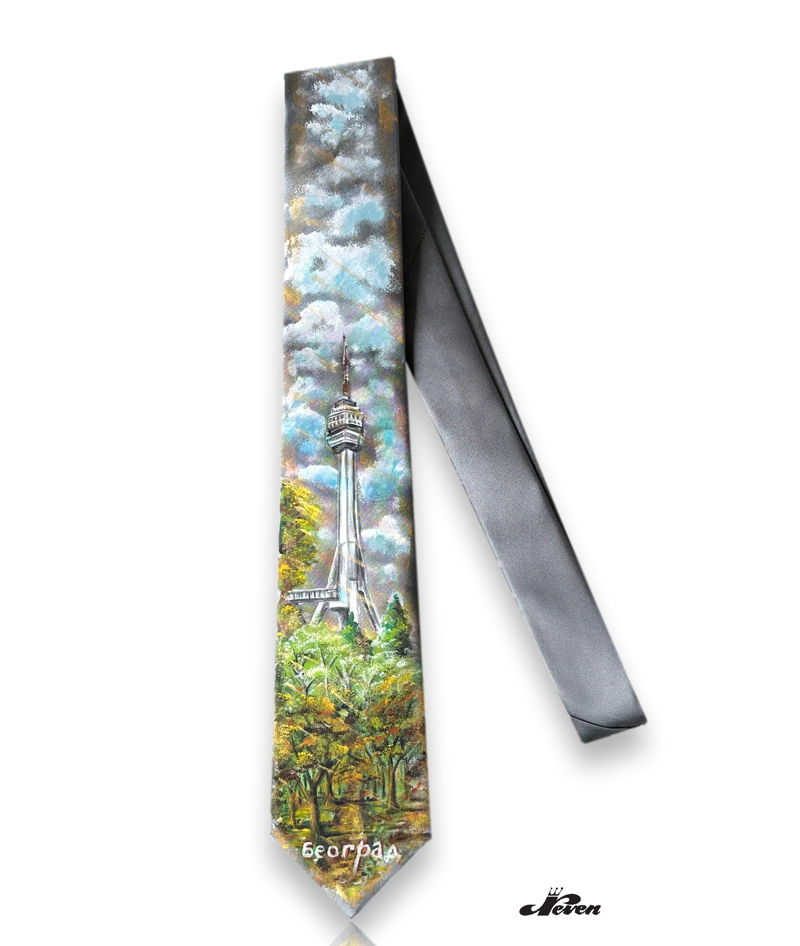 Oslikana kravata 003