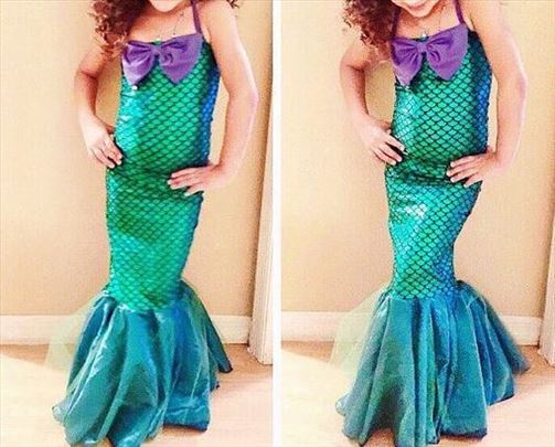 Mala sirena kostim haljina sirene za decu Arijel