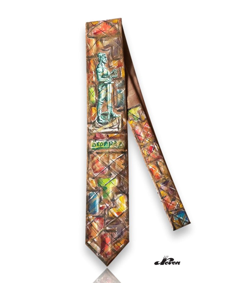 Oslikana kravata 011