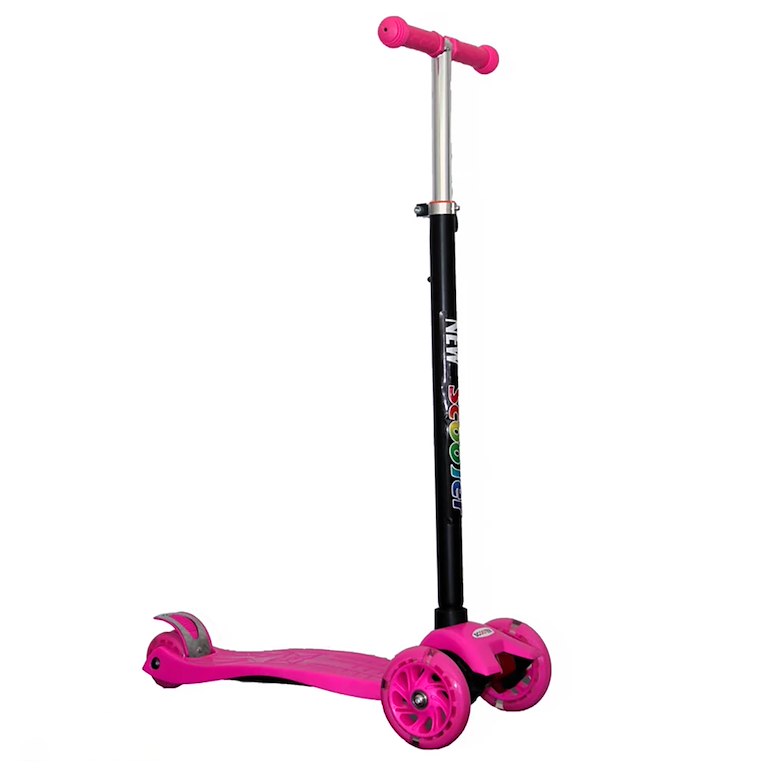 Trotinet za decu Scooter sa svetlećim točkovima pink (PM-NS06P)