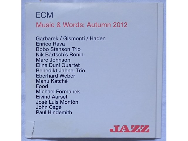 VARIOUS  -  ECM  Music &;;; Words:  Autumn 2012