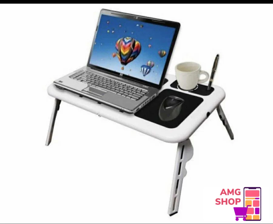 Sto za laptop sa dva kulera - E-table - Sto za laptop sa dva kulera - E-table