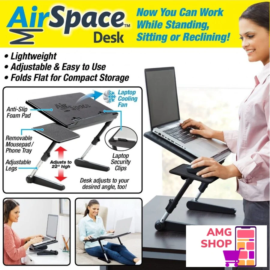 STO za laptop sa kulerom Air Space / sklopivi - STO za laptop sa kulerom Air Space / sklopivi