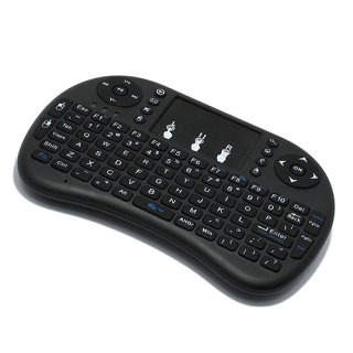 USB wireless mini tastatura touchpad crna