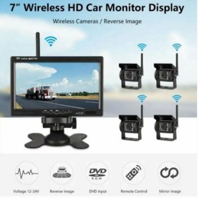 Monitor 7"+ wIfi 4 bežične kamere za kamione