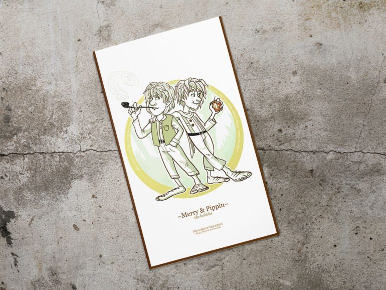 MERRY AND PIPPIN BOOKMARKER